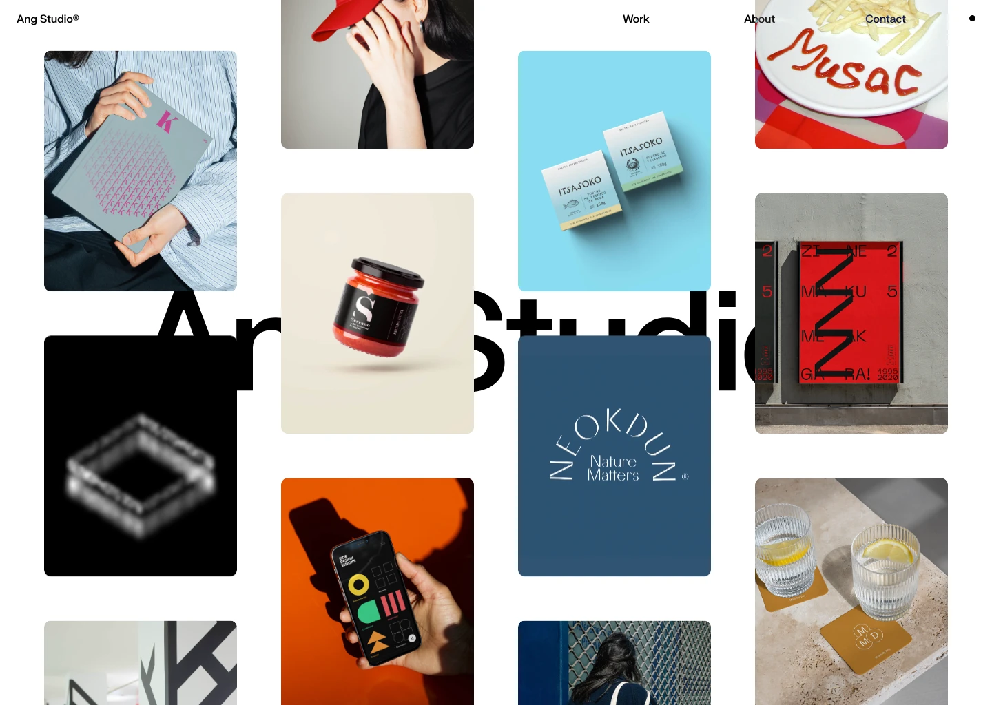 Ang Studio Website Examples For Your Inspiration - landing.love