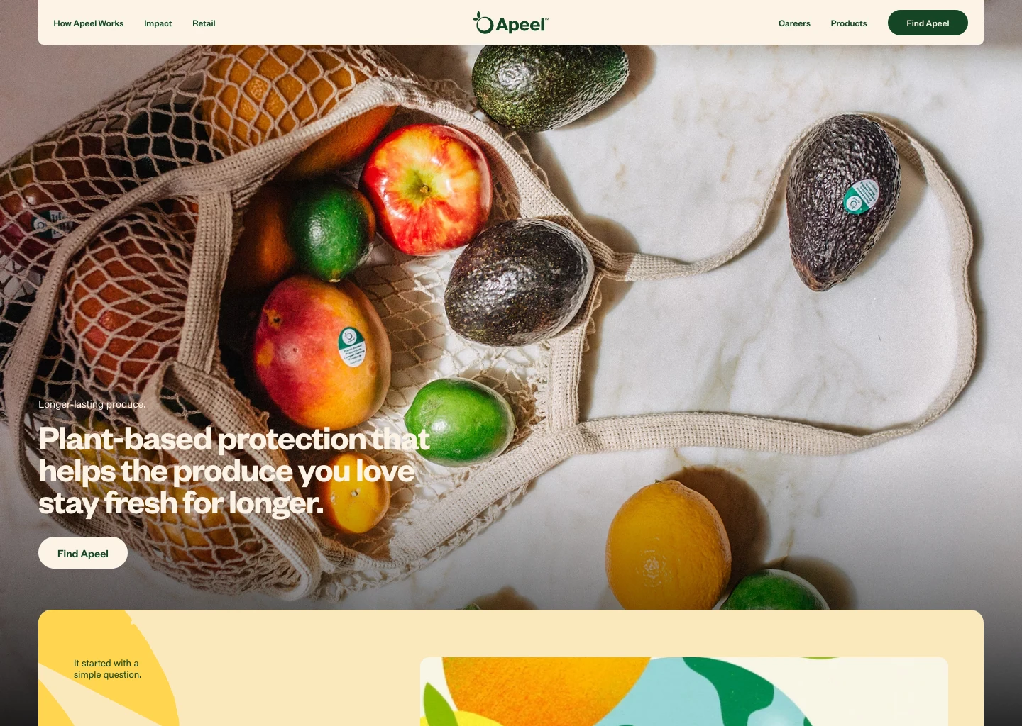 Apeel Website Examples For Your Inspiration - landing.love
