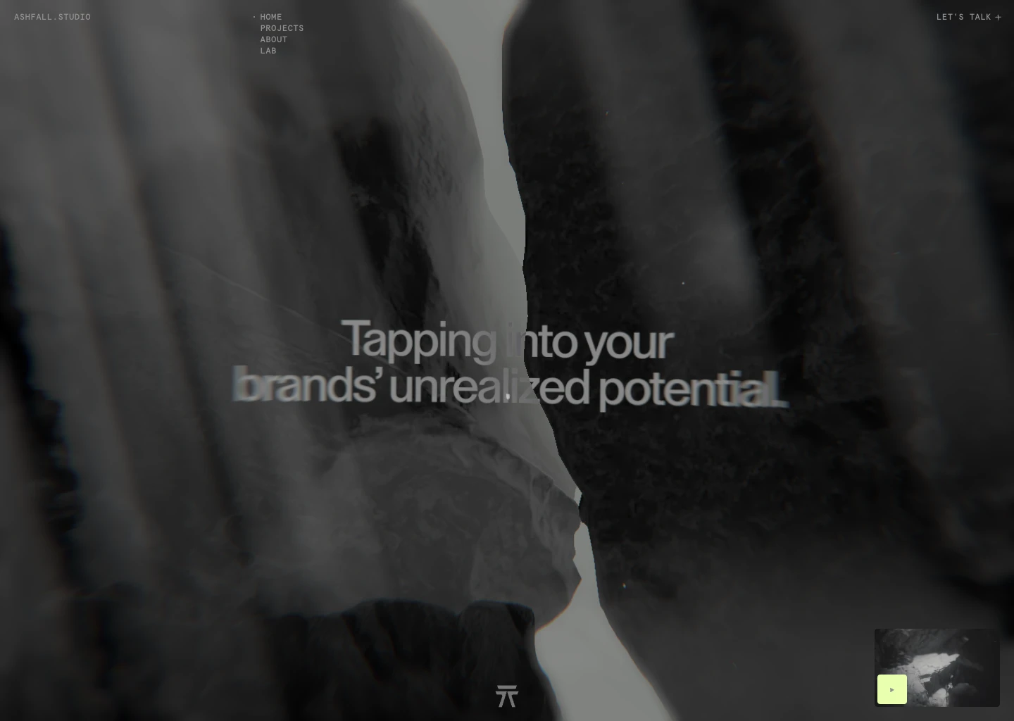 Ashfall Studio Website Examples For Your Inspiration - landing.love