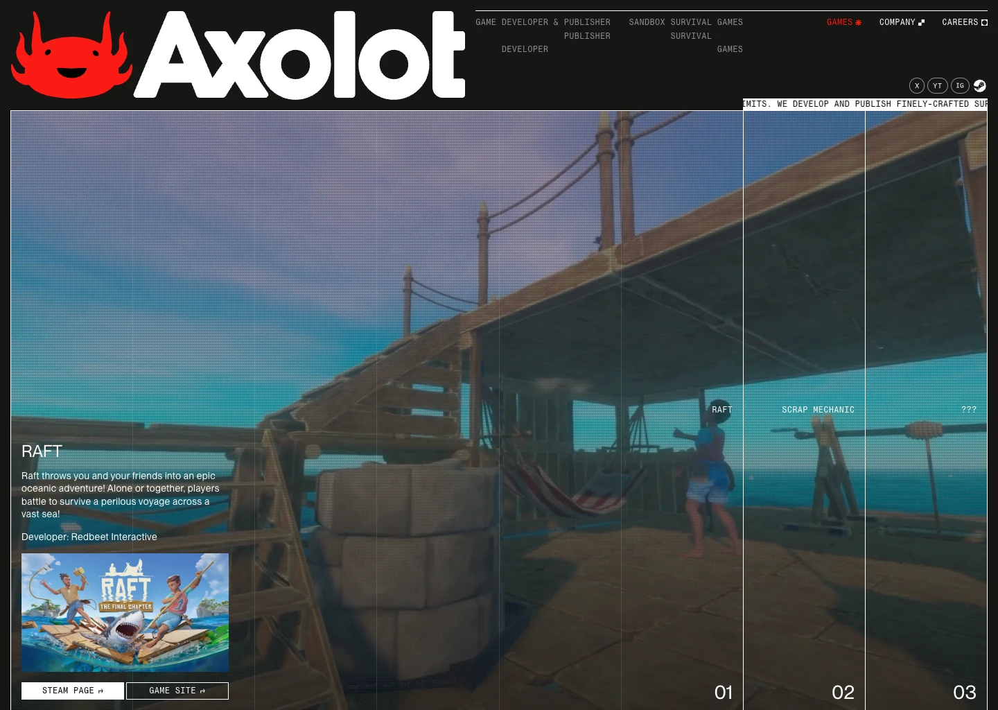 Axolot Games Website Examples For Your Inspiration - landing.love