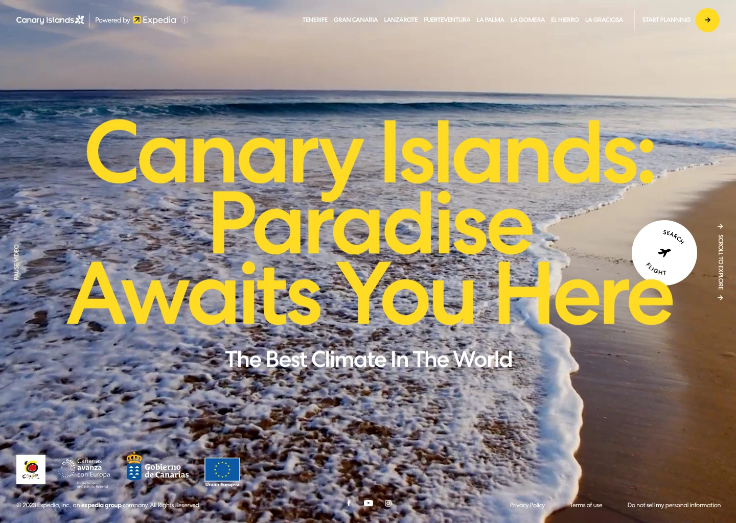 Canary Islands Website Examples For Your Inspiration - landing.love