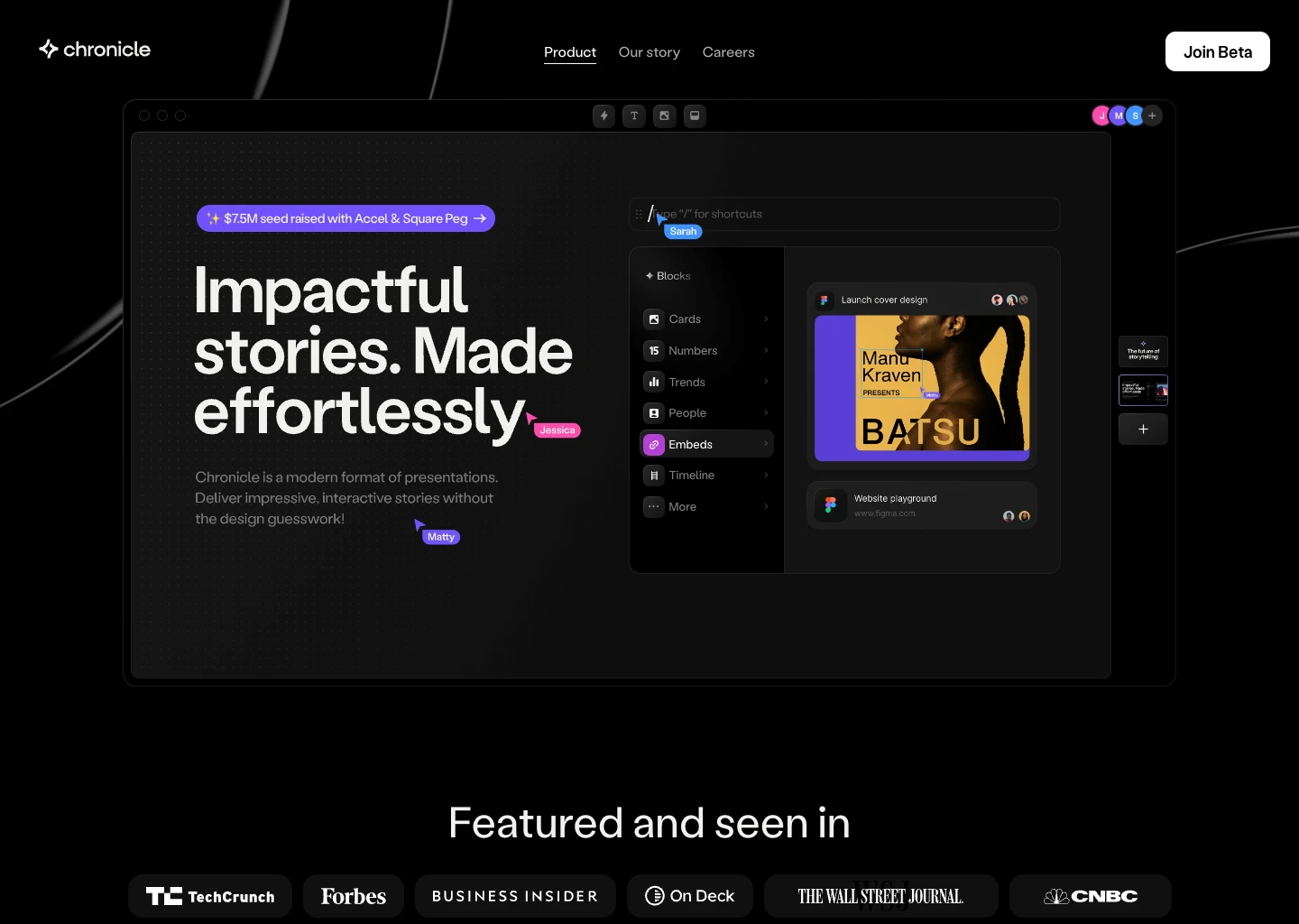 Chronicle - landing.love