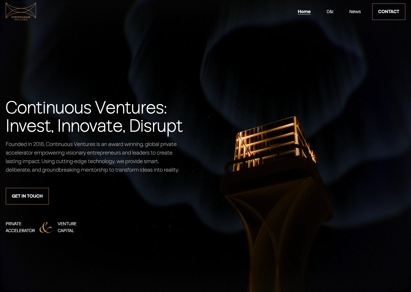 Continuous Ventures Website Examples For Your Inspiration - landing.love