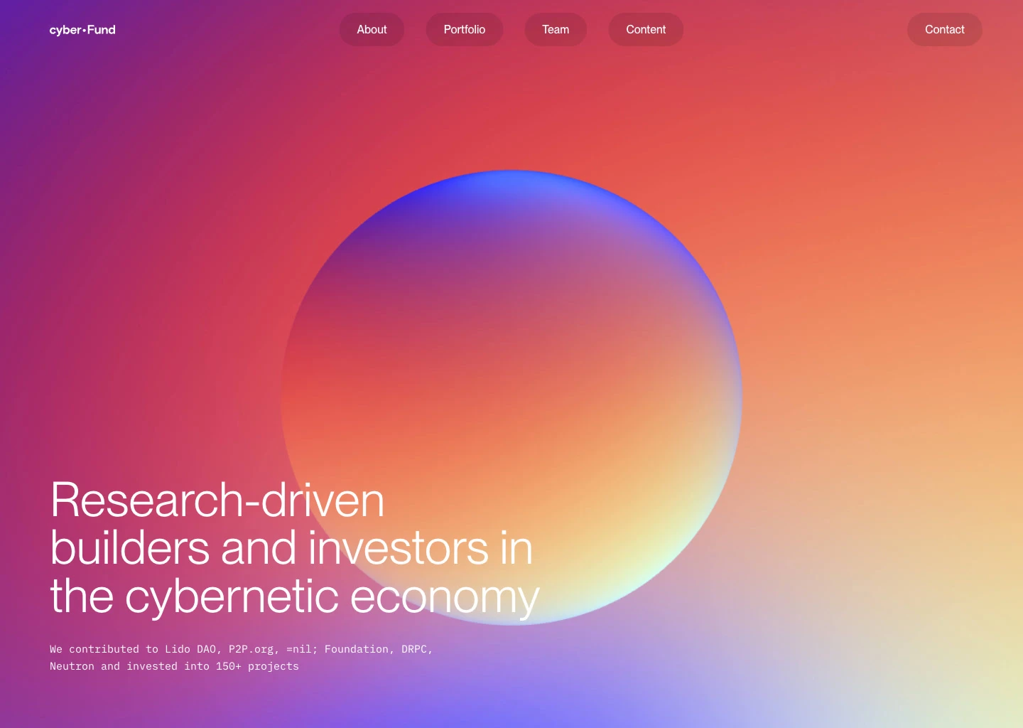 cyber•Fund Website Examples For Your Inspiration - landing.love