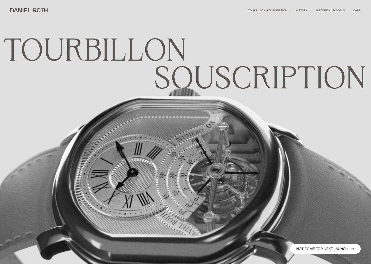 DANIEL ROTH Website Examples For Your Inspiration - landing.love