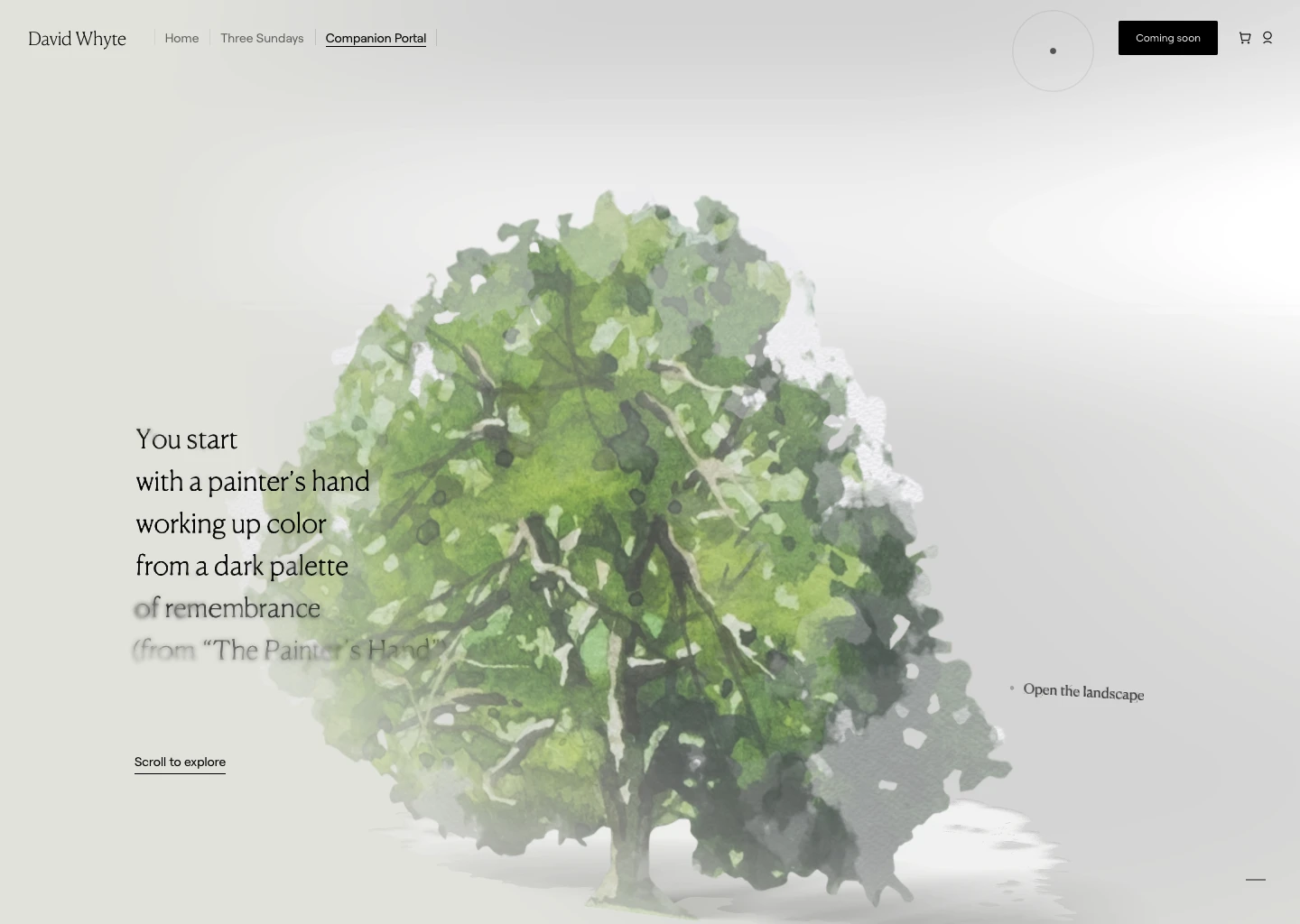 David Whyte Website Examples For Your Inspiration - landing.love