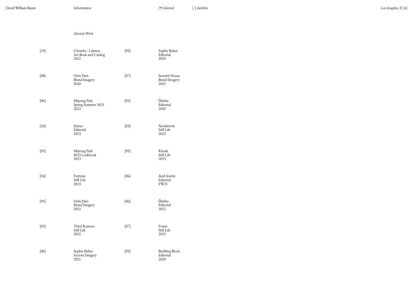 David William Baum Website Examples For Your Inspiration - landing.love