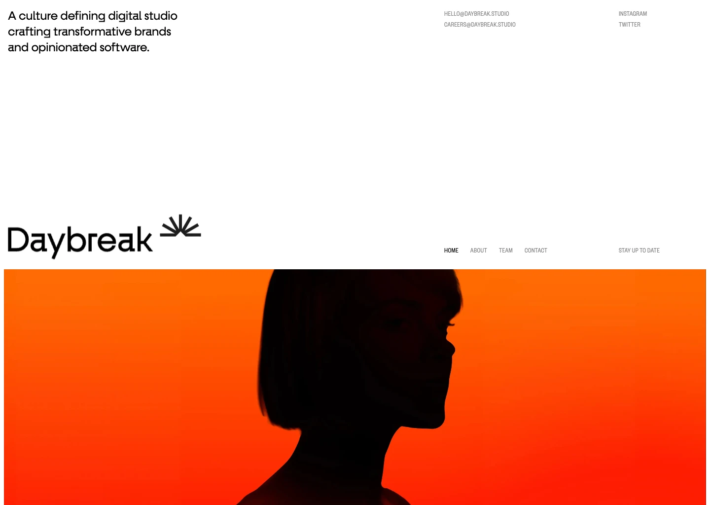 Daybreak Website Examples For Your Inspiration - landing.love