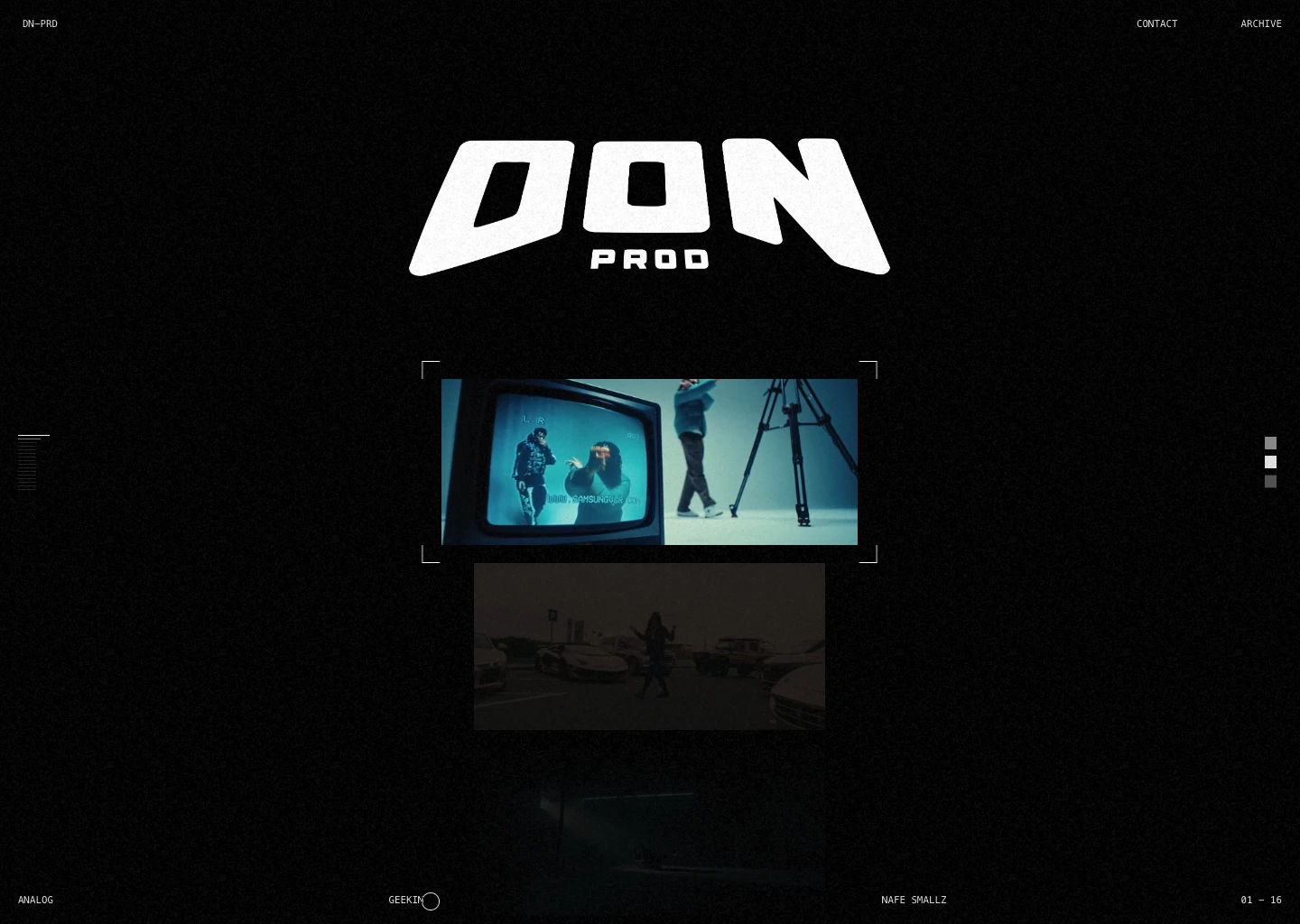 DON PROD Website Examples For Your Inspiration - landing.love