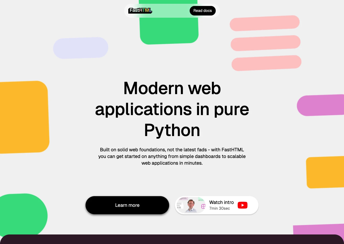 FastHTML Website Examples For Your Inspiration - landing.love