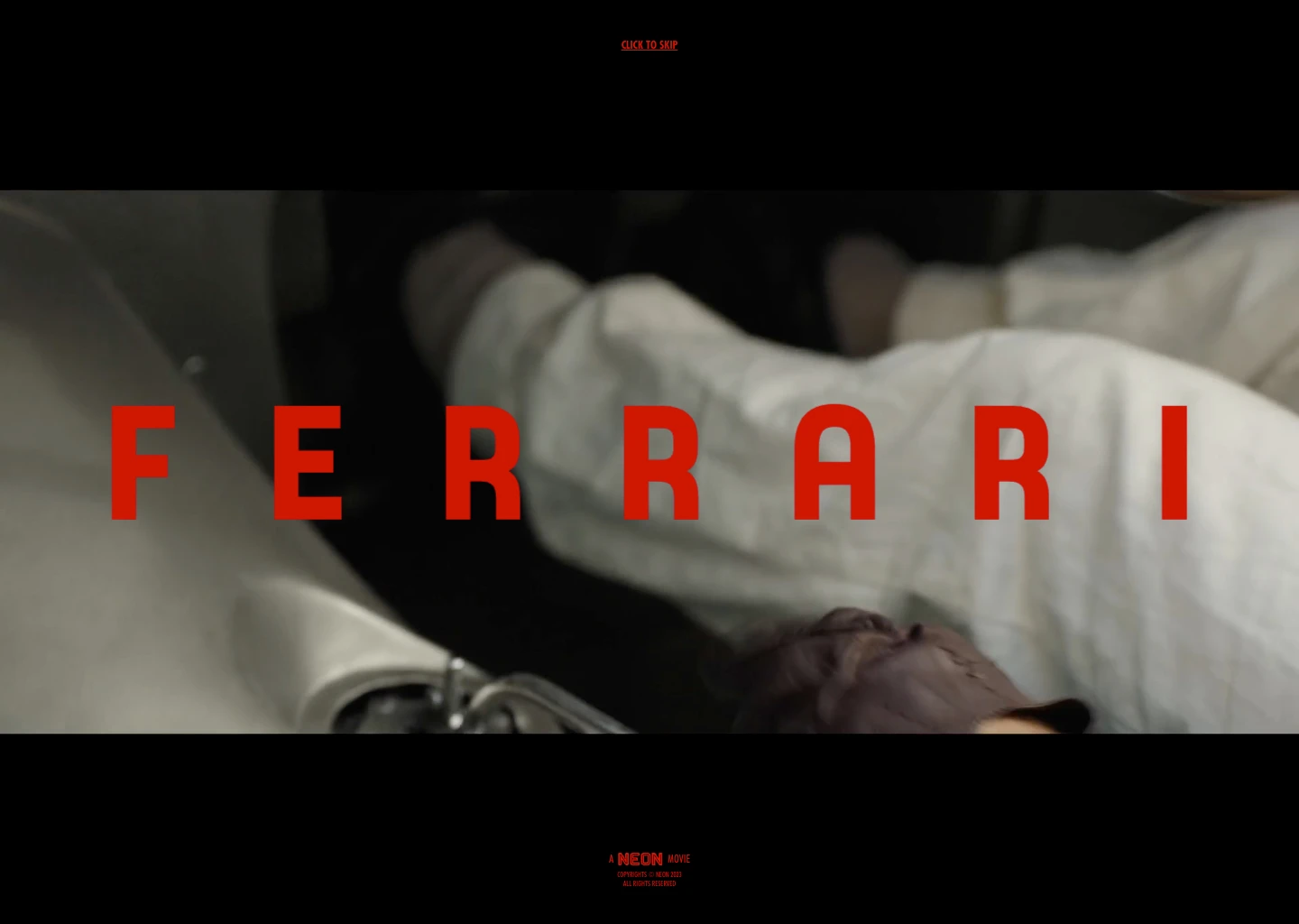 Ferrari Movie Website Examples For Your Inspiration - landing.love