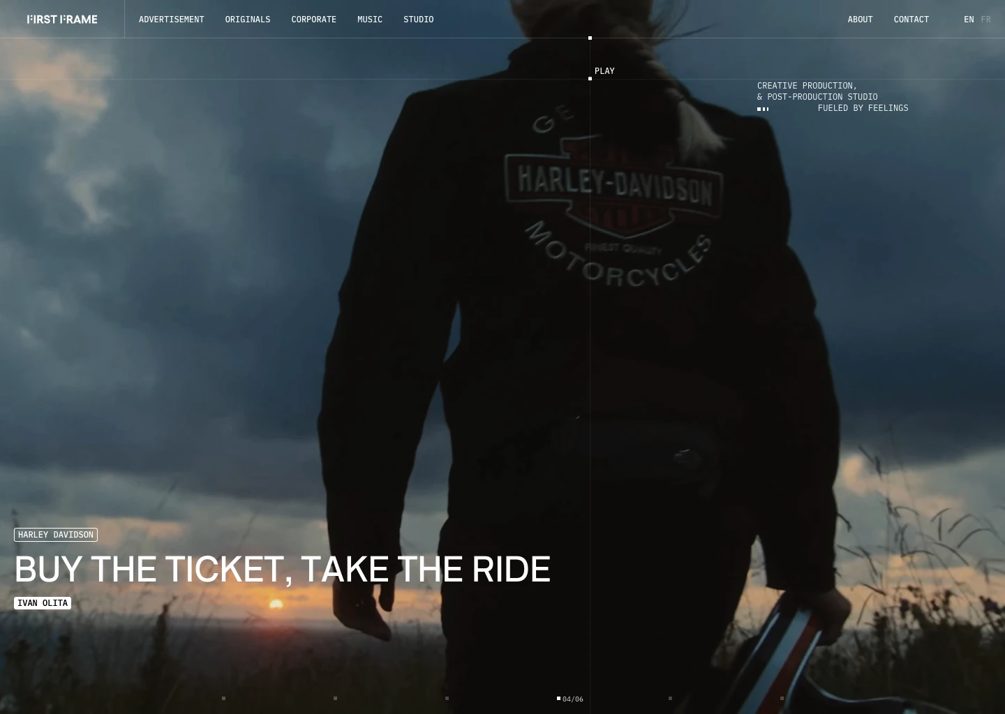 First Frame Website Examples For Your Inspiration - landing.love