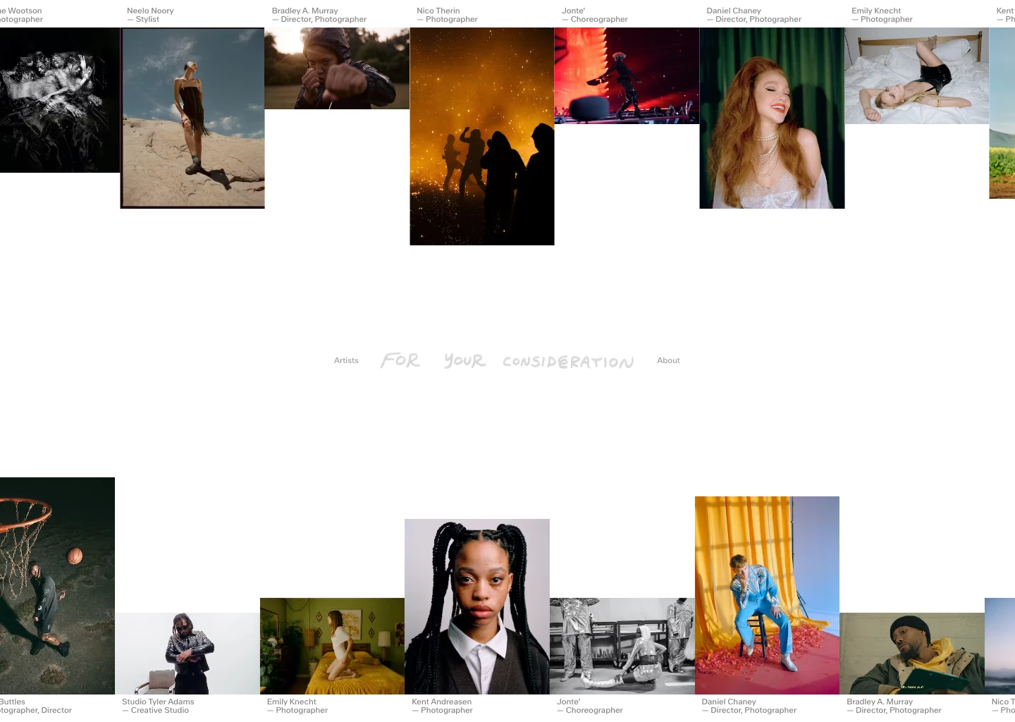 For Your Consideration Website Examples For Your Inspiration - landing.love