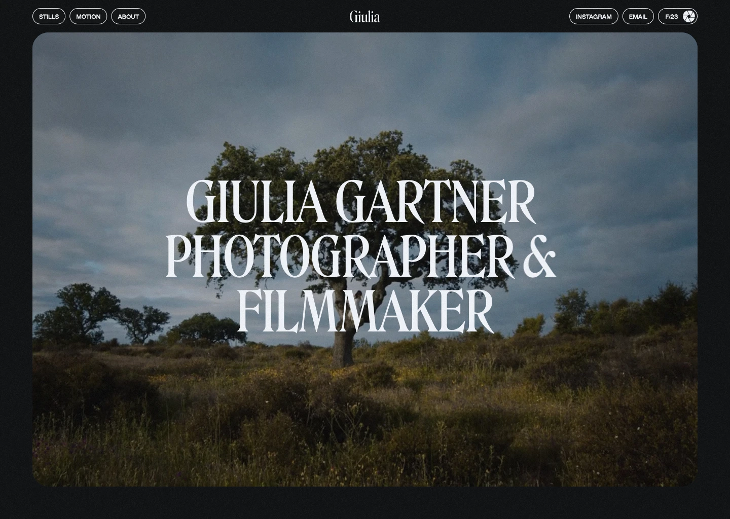 Giulia Gartner Website Examples For Your Inspiration - landing.love