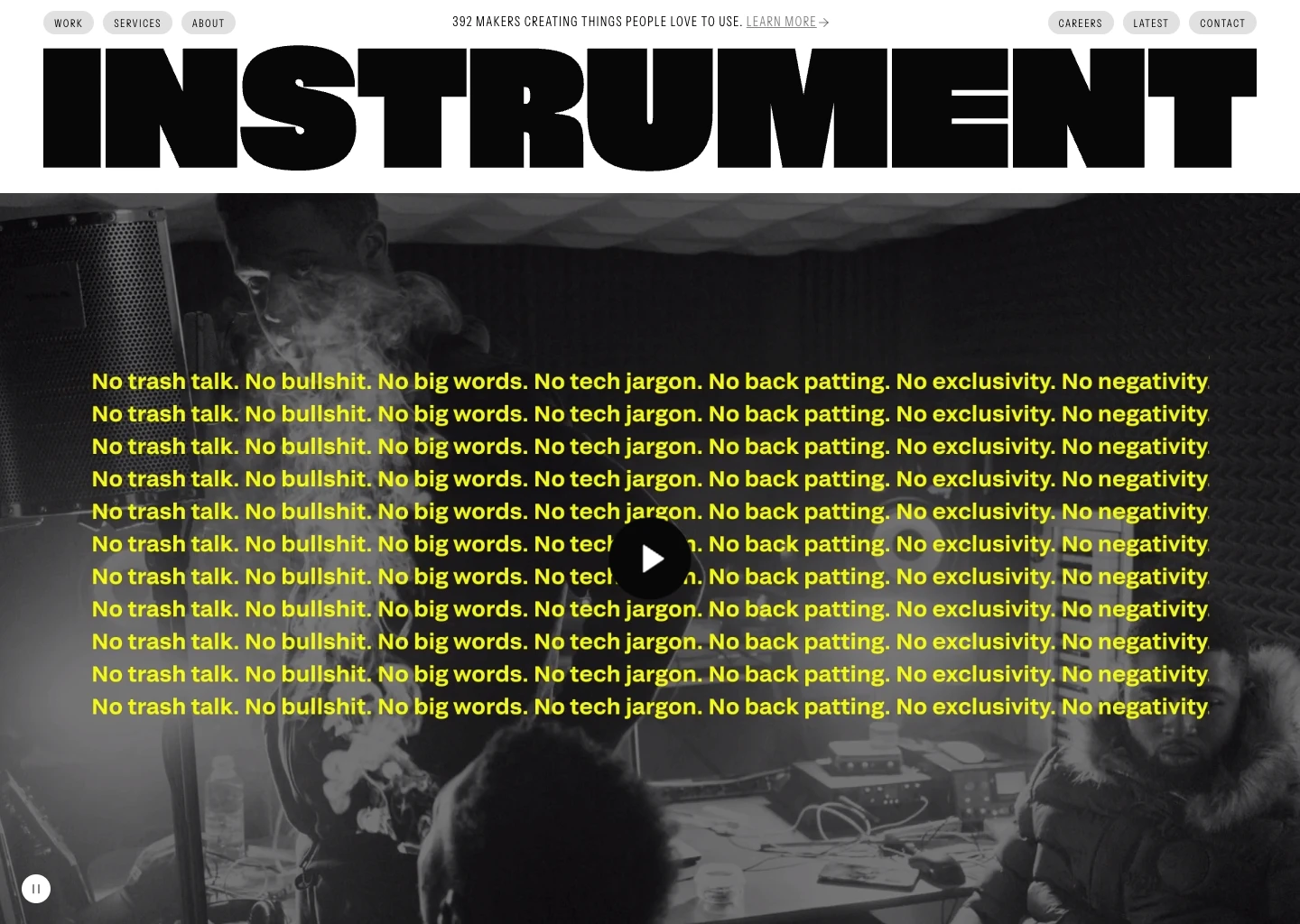 Instrument Website Examples For Your Inspiration - landing.love