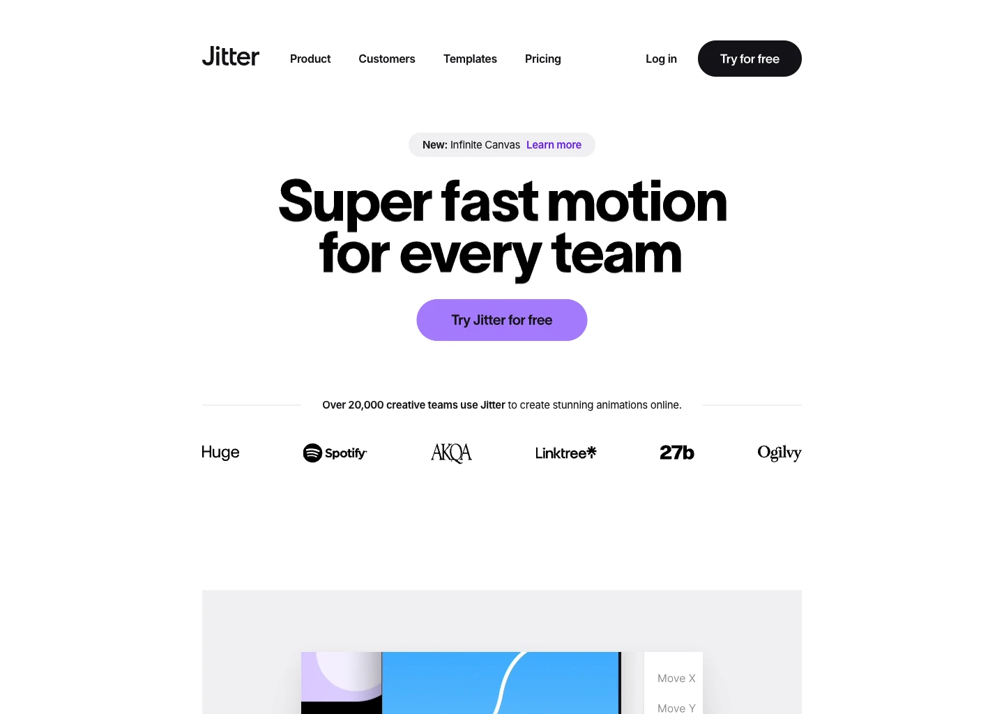Jitter Website Examples For Your Inspiration - landing.love