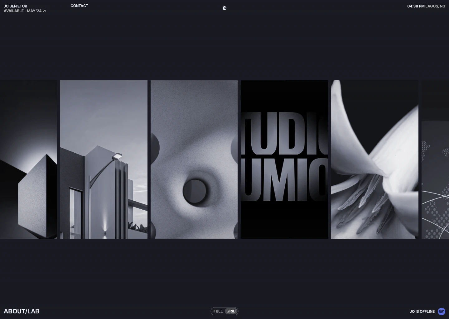 JoBenEtuk Website Examples For Your Inspiration - landing.love