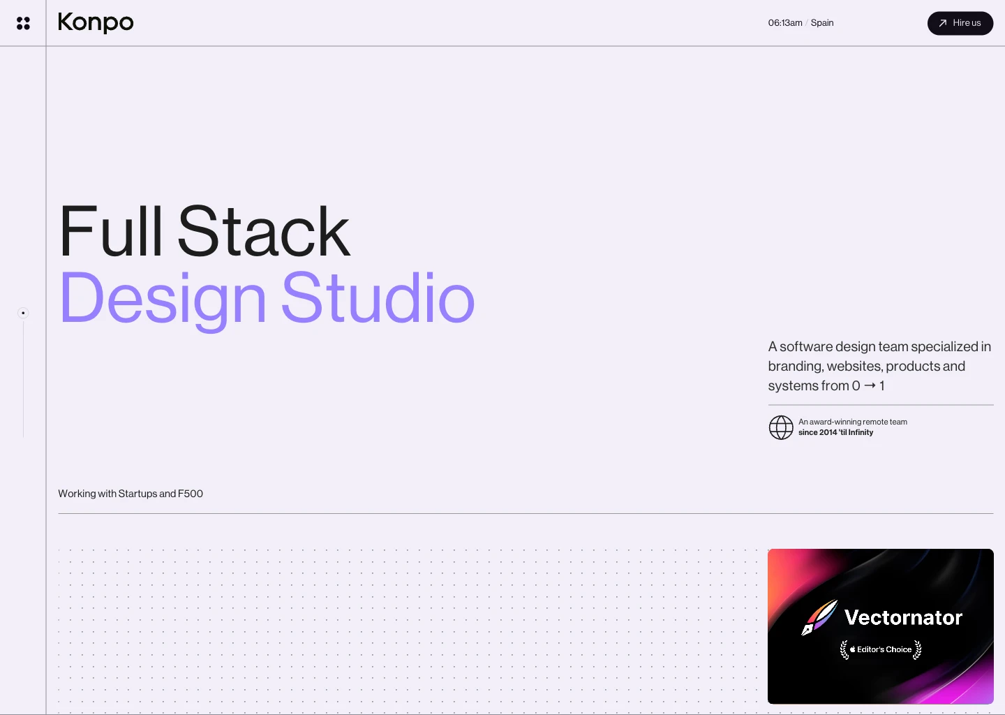 Konpo Studio Website Examples For Your Inspiration - landing.love