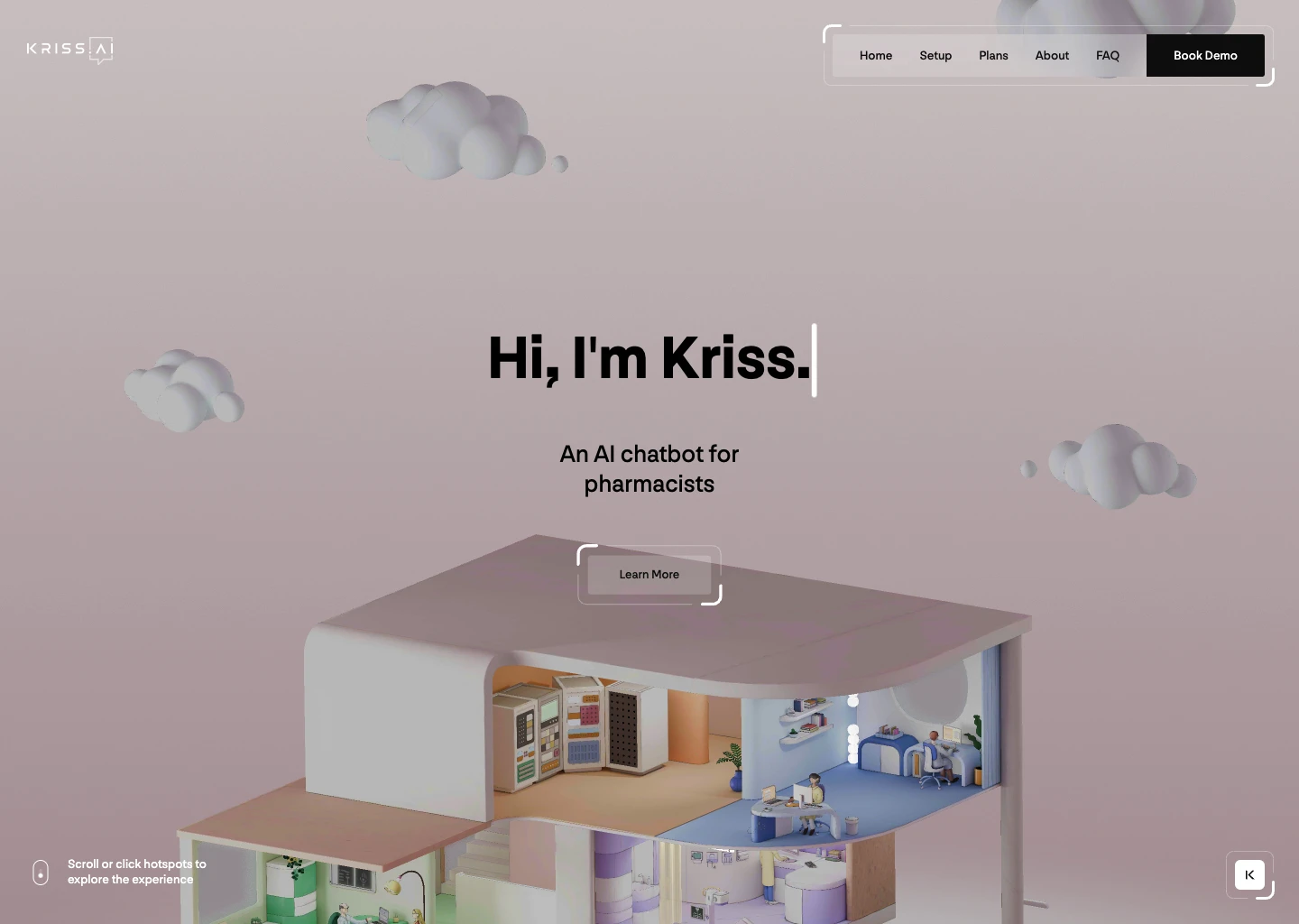 Kriss.ai Website Examples For Your Inspiration - landing.love