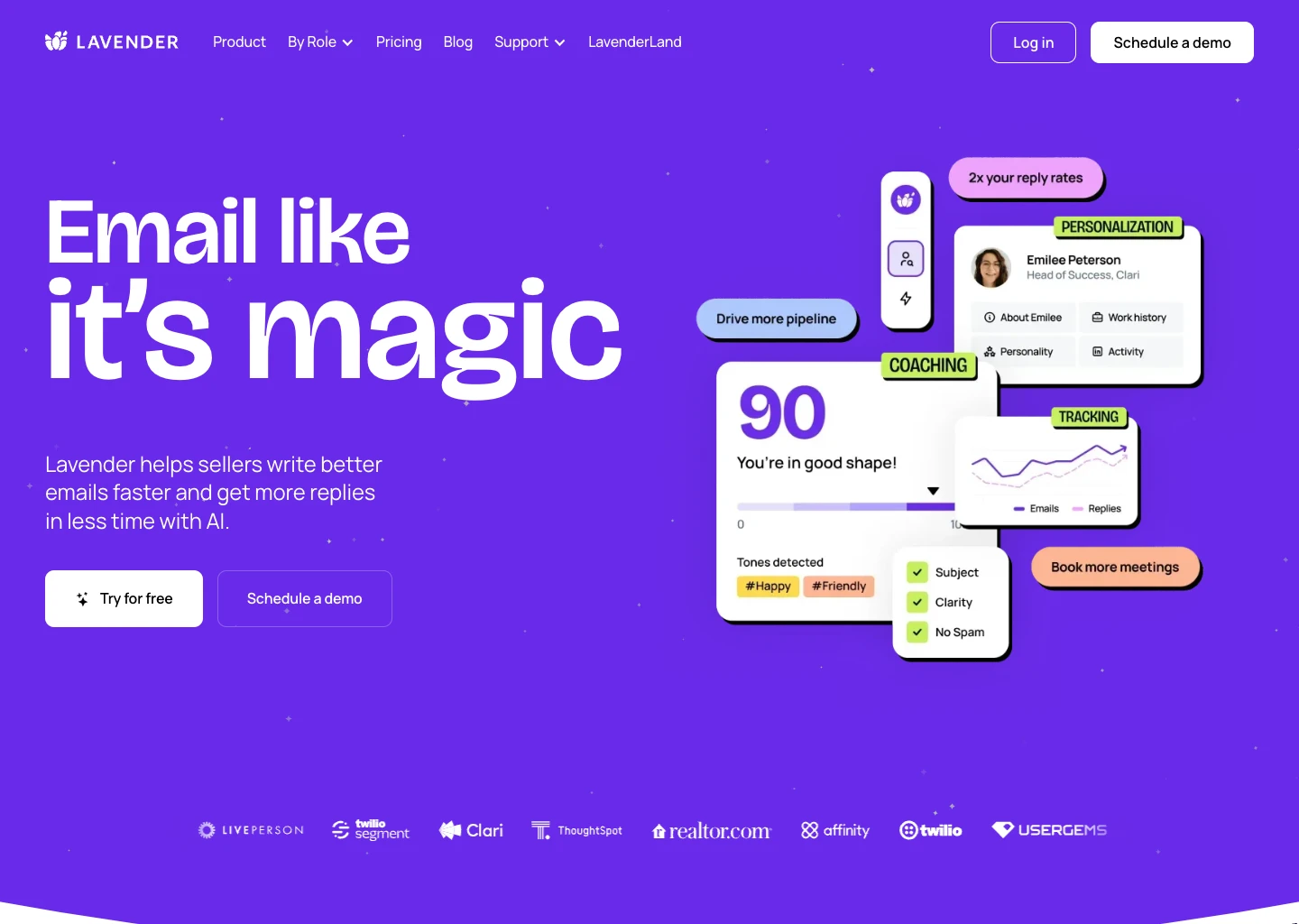 Lavender Website Examples For Your Inspiration - landing.love