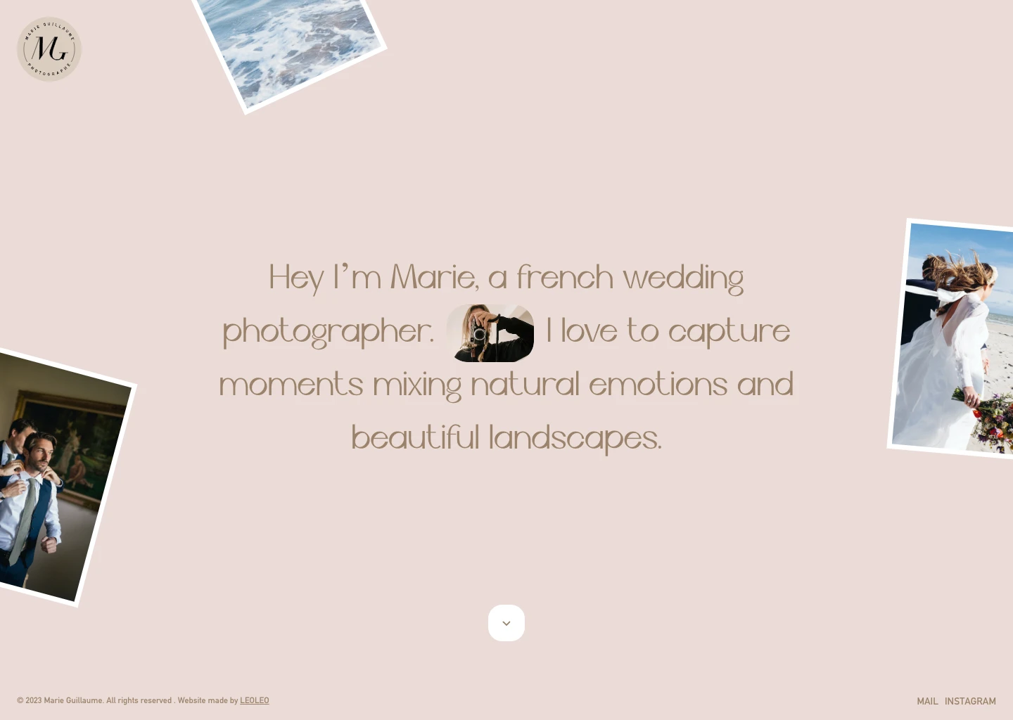 Marie Guillaume Website Examples For Your Inspiration - landing.love
