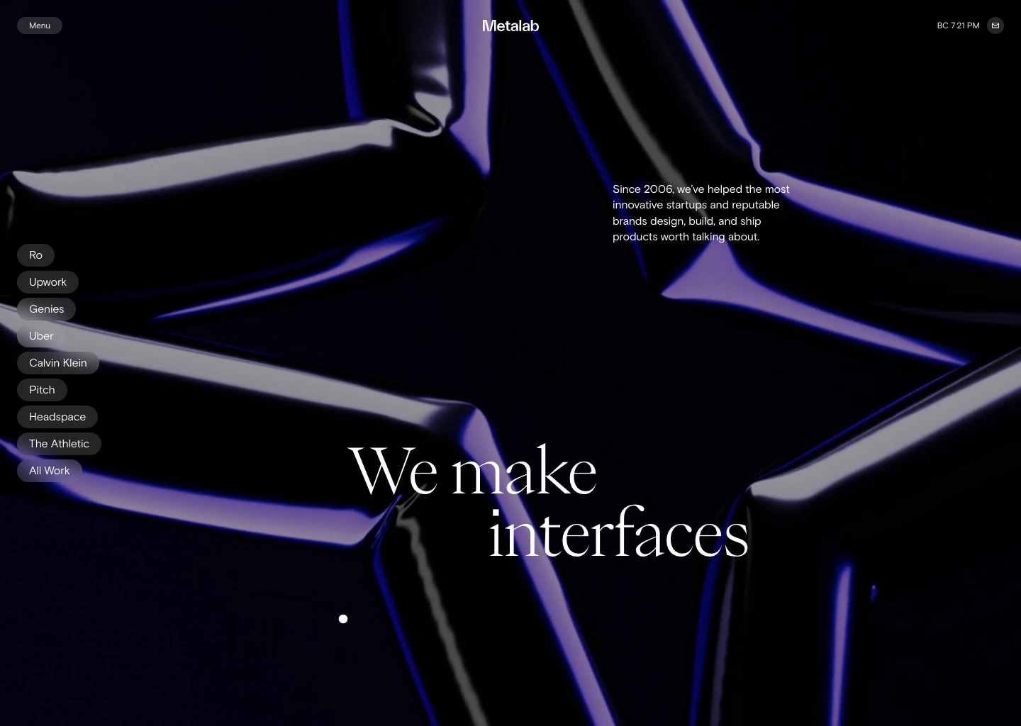 Metalab Website Examples For Your Inspiration - landing.love