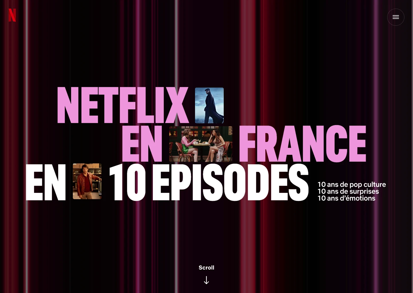 Netflix France 10 Ans Website Examples For Your Inspiration - landing.love