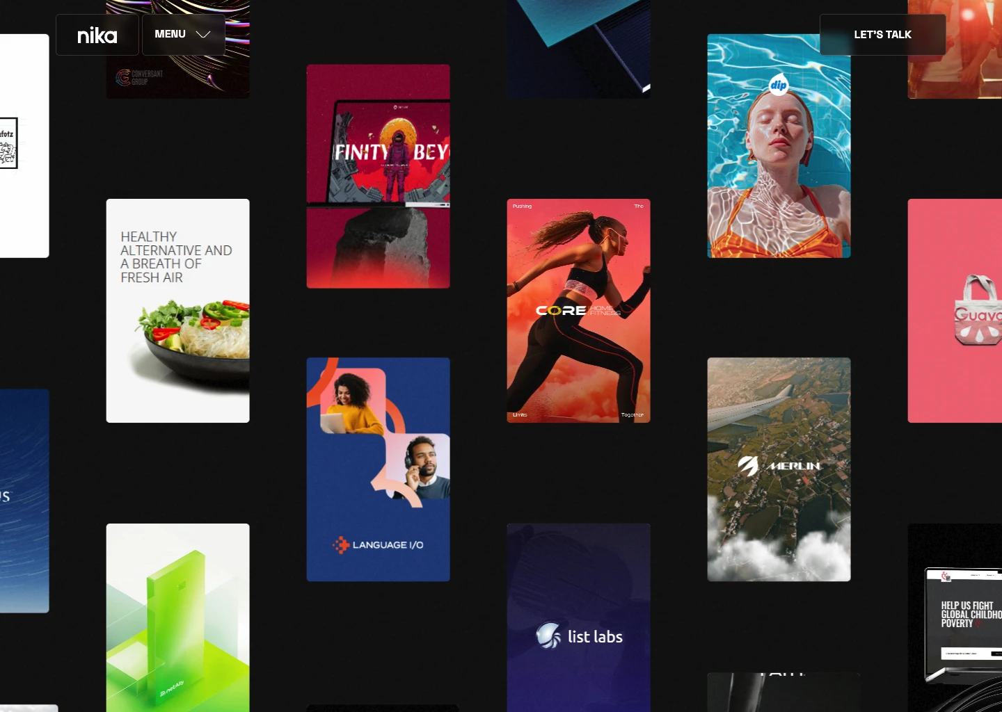 Nika Agency Website Examples For Your Inspiration - landing.love