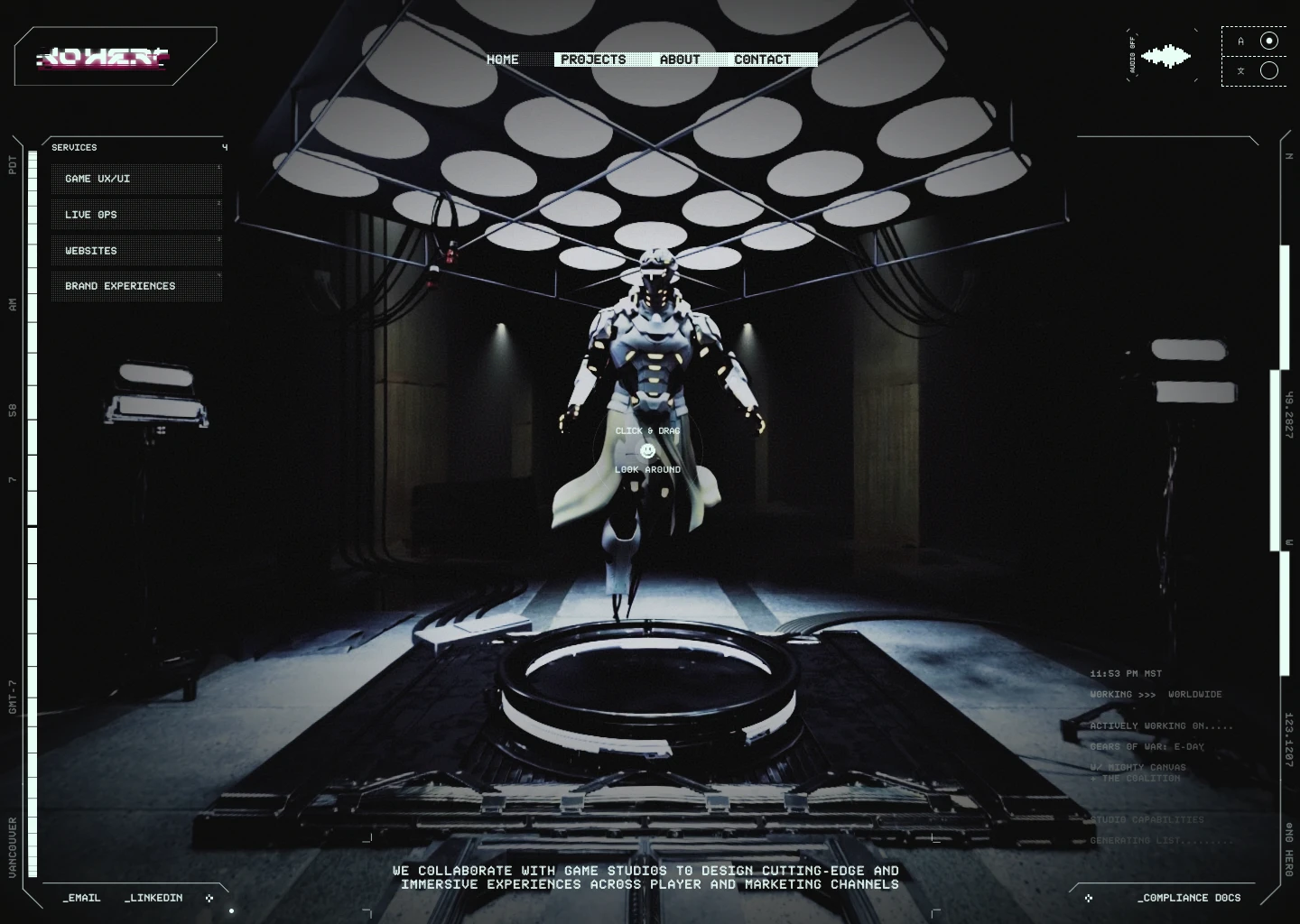 No Hero Studio - landing.love