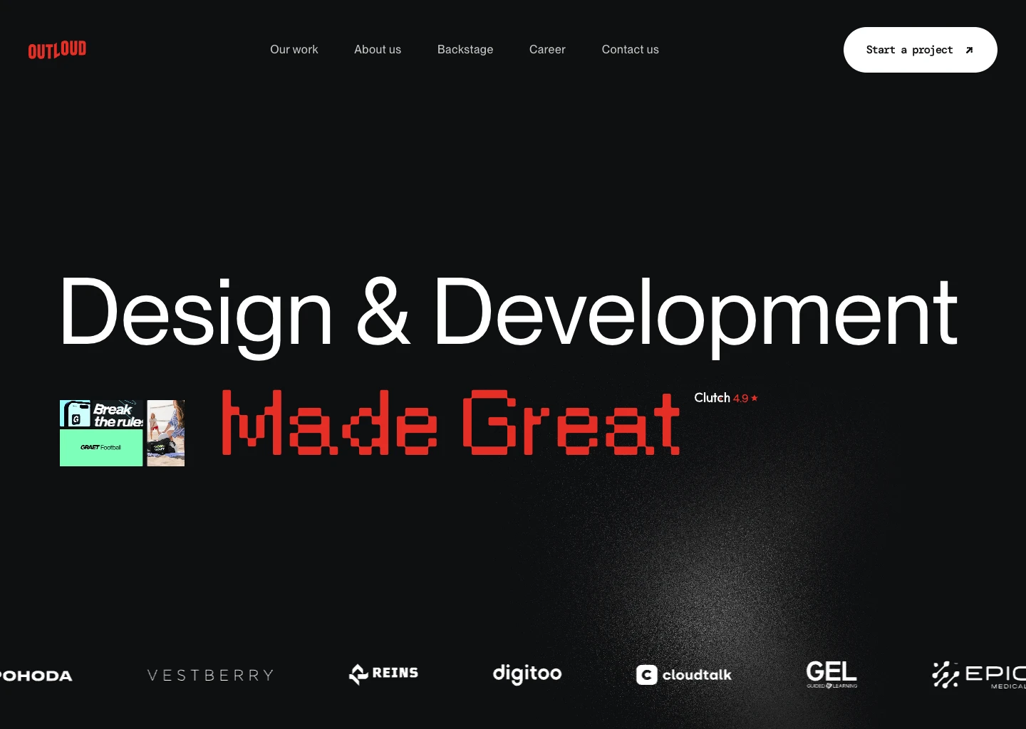 Outloud Website Examples For Your Inspiration - landing.love