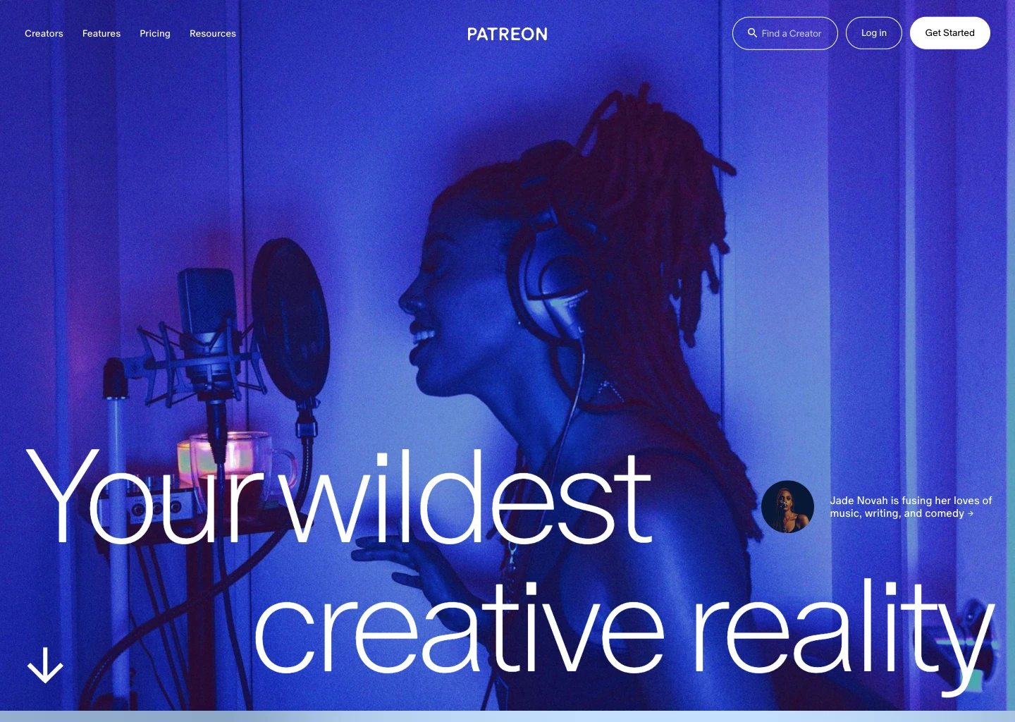 Patreon Website Examples For Your Inspiration - landing.love