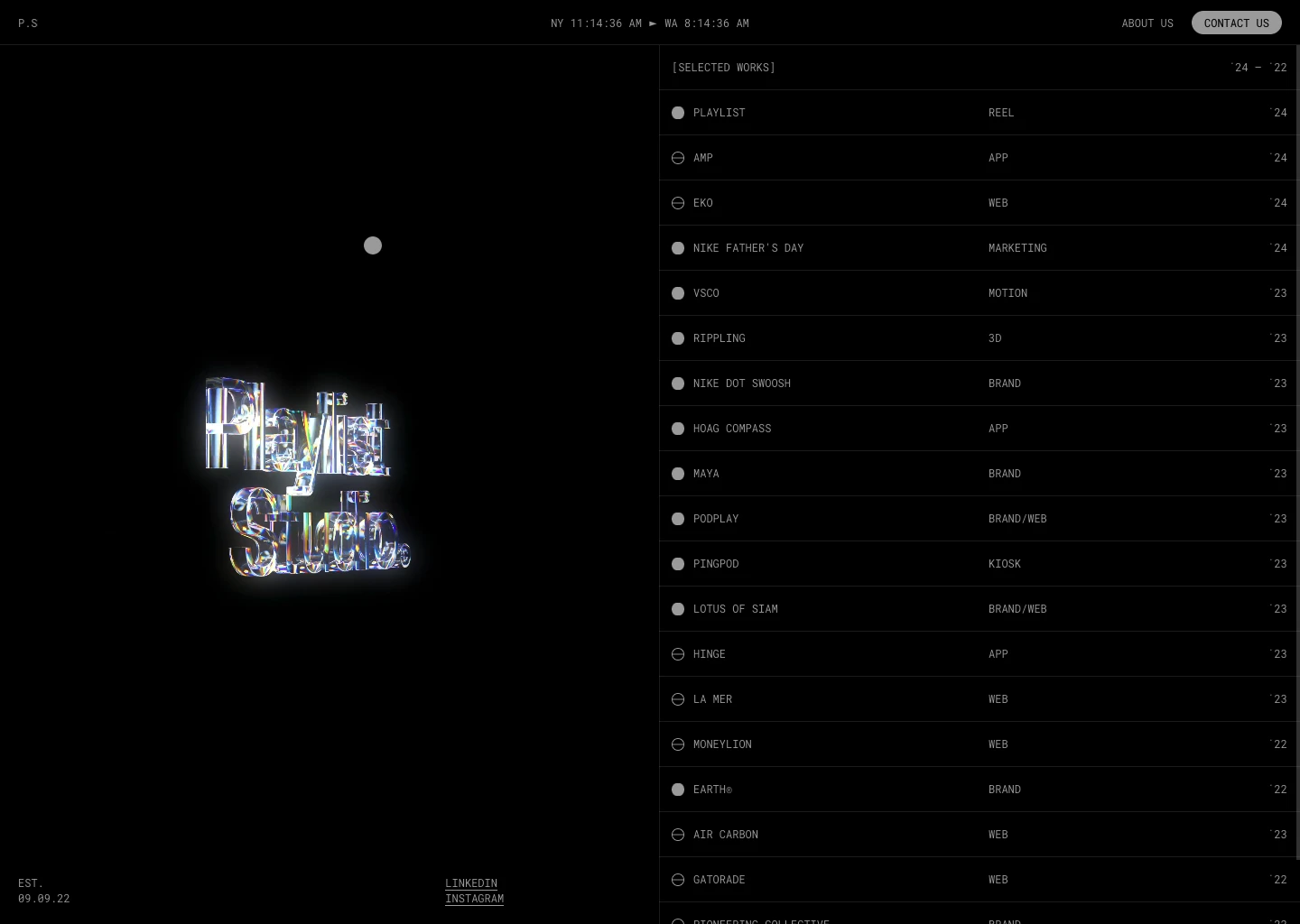 Playlist Studio Website Examples For Your Inspiration - landing.love