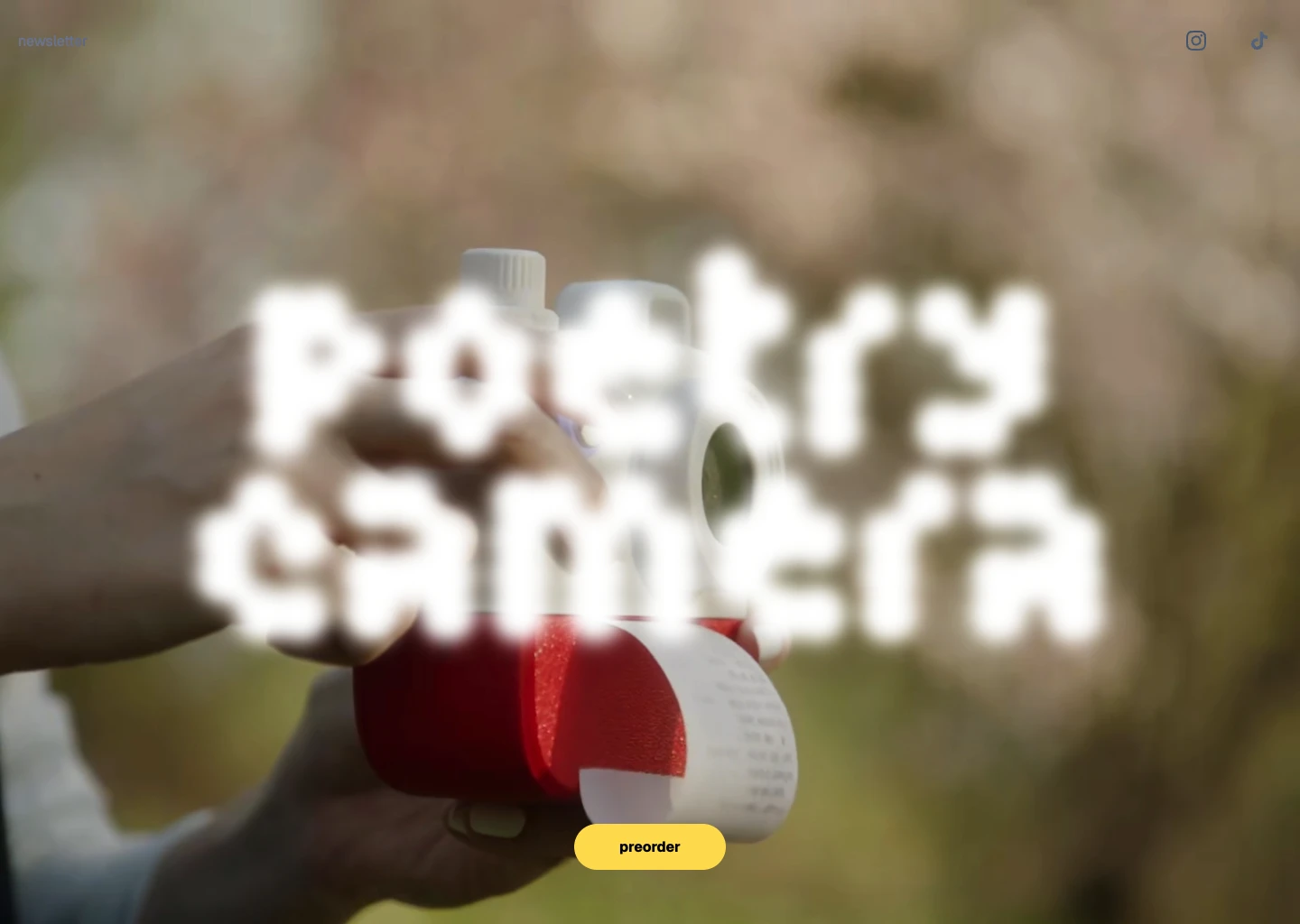 poetry camera - landing.love