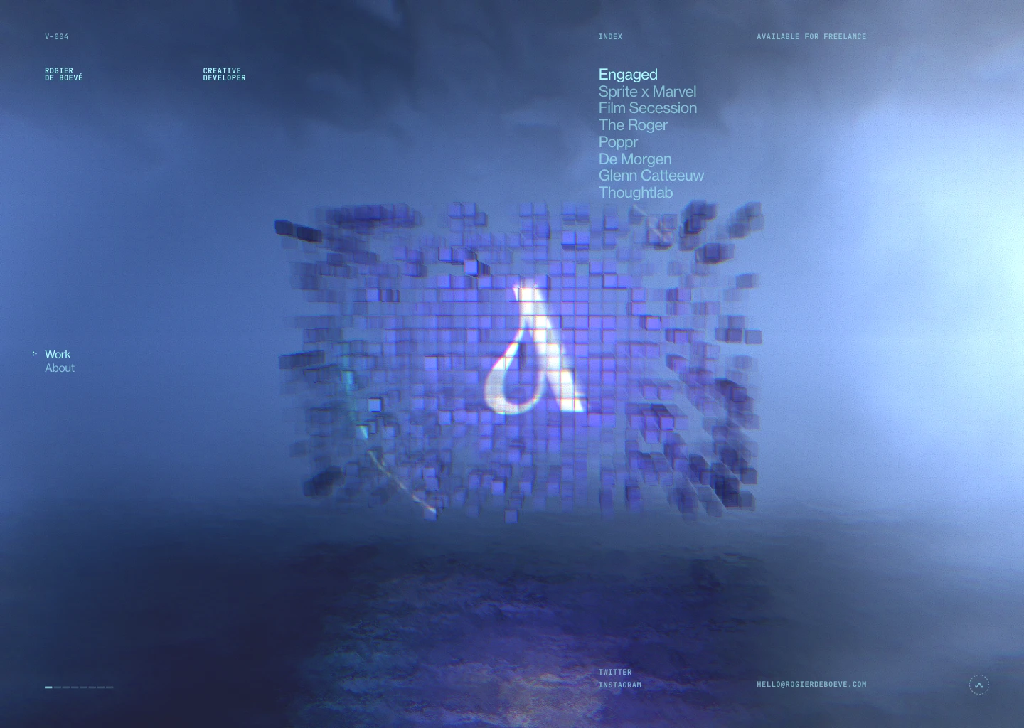 Rogier de Boevé Website Examples For Your Inspiration - landing.love