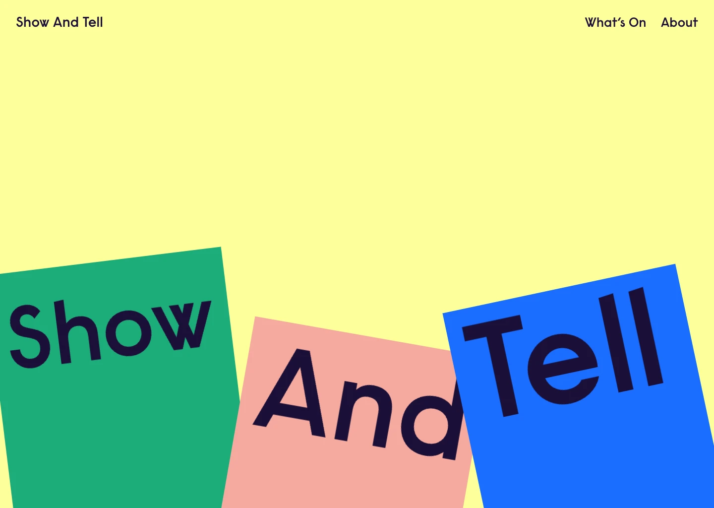 Show And Tell - landing.love