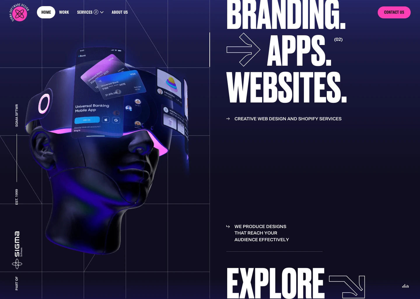 Sigma Software Design Website Examples For Your Inspiration - landing.love