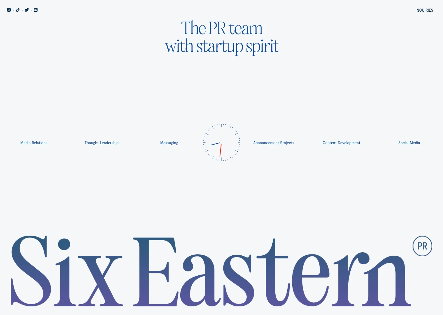 Six Eastern PR Website Examples For Your Inspiration - landing.love
