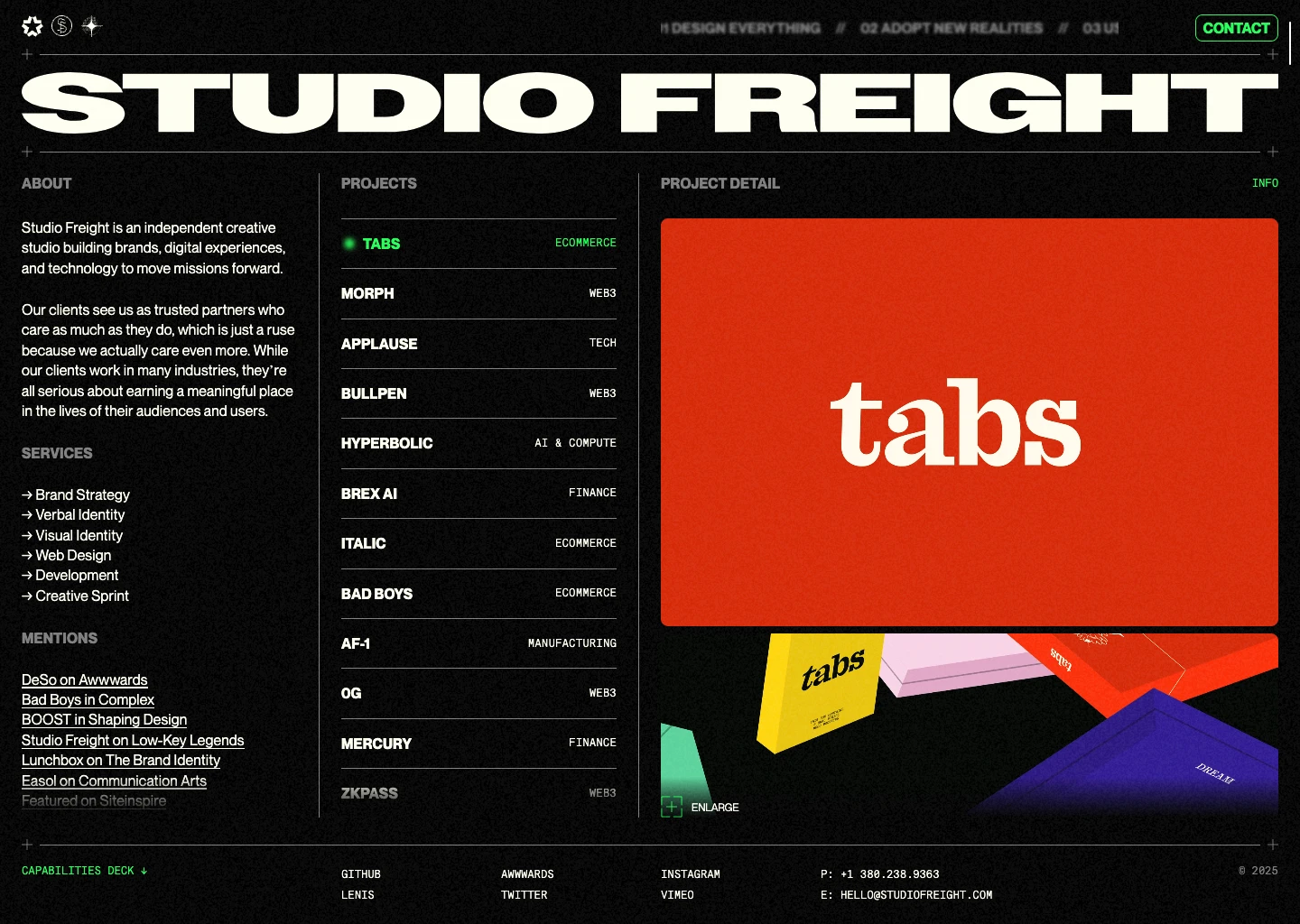 Studio Freight Website Examples For Your Inspiration - landing.love