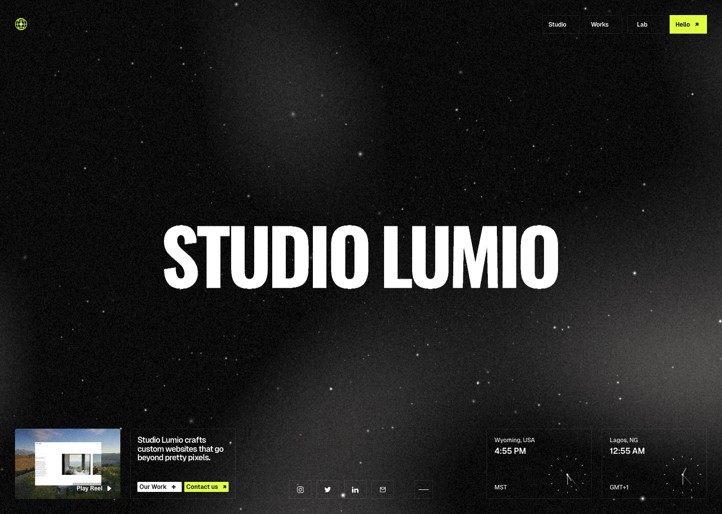 Studio Lumio - landing.love