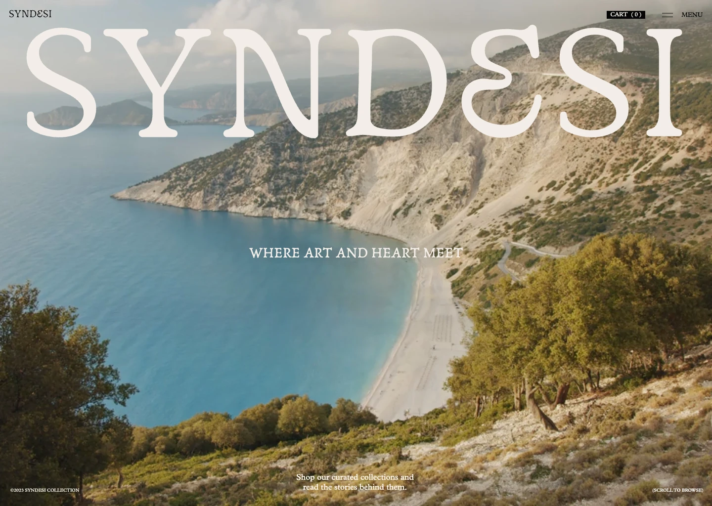 Syndesi Collection Website Examples For Your Inspiration - landing.love