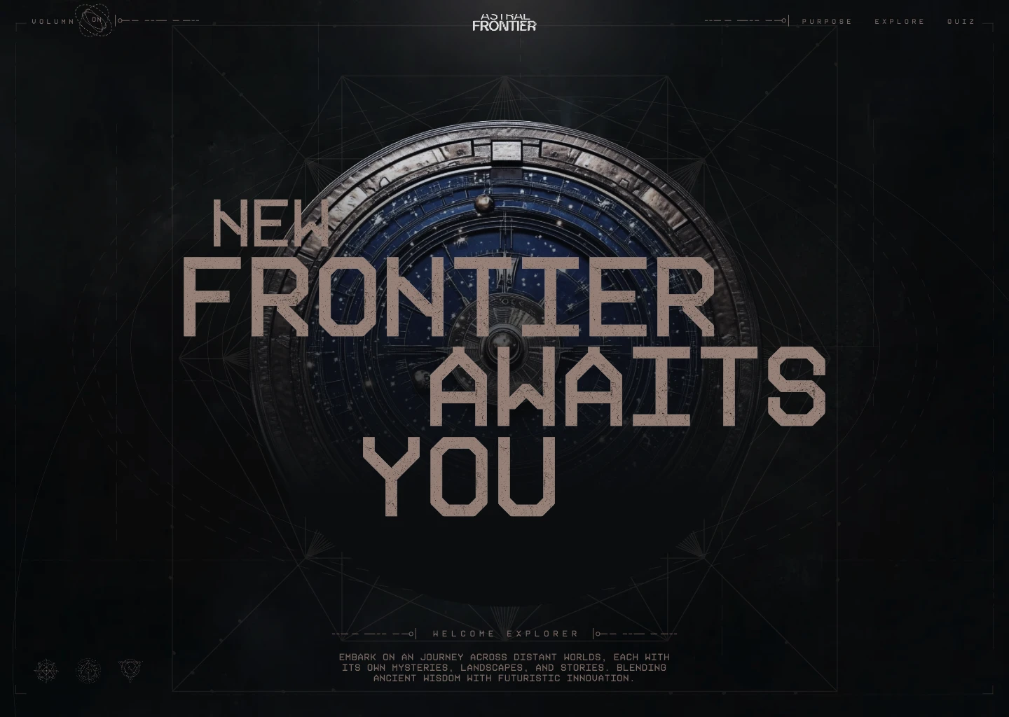 Astral Frontier Website Examples For Your Inspiration - landing.love