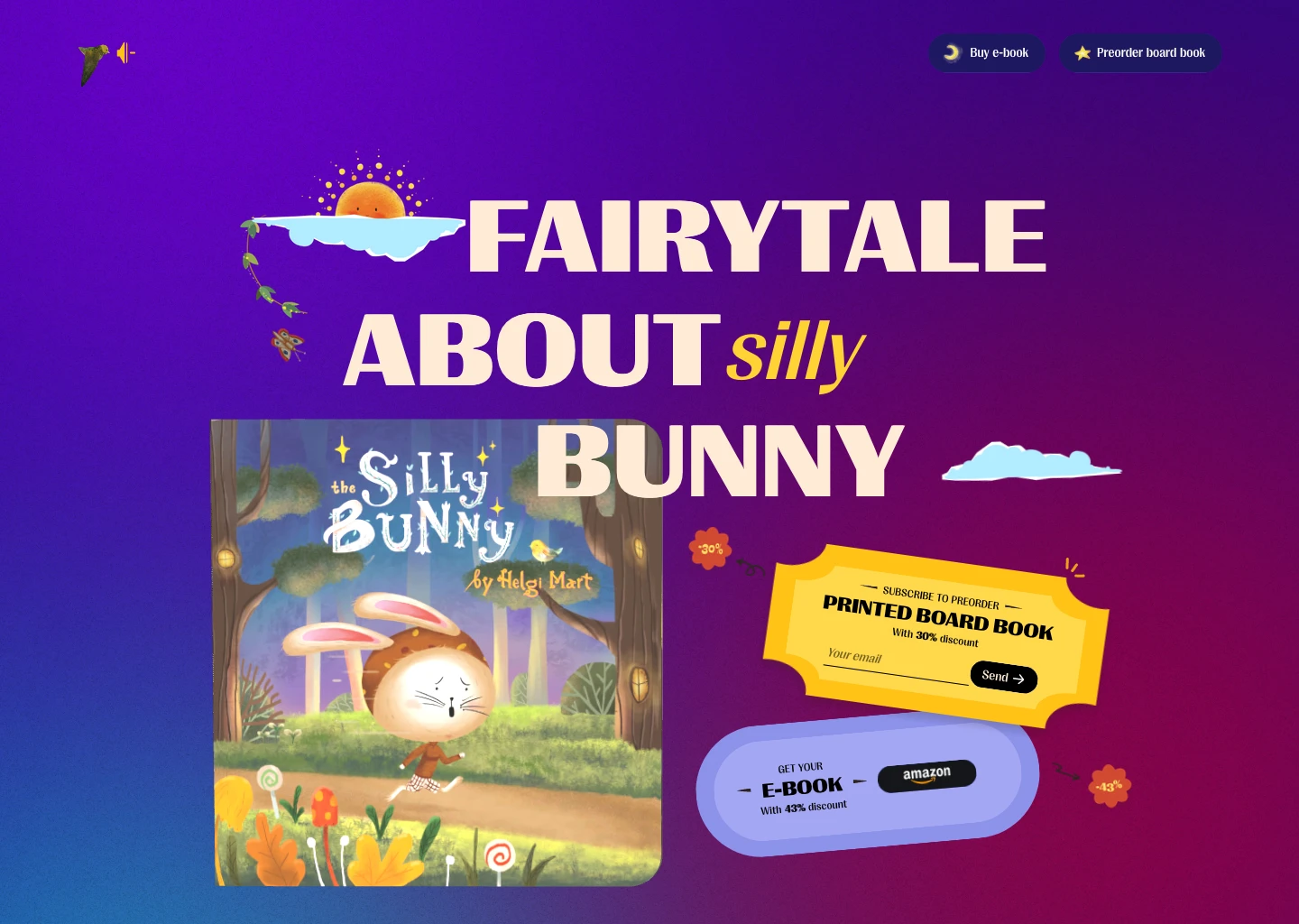 The Silly Bunny Website Examples For Your Inspiration - landing.love