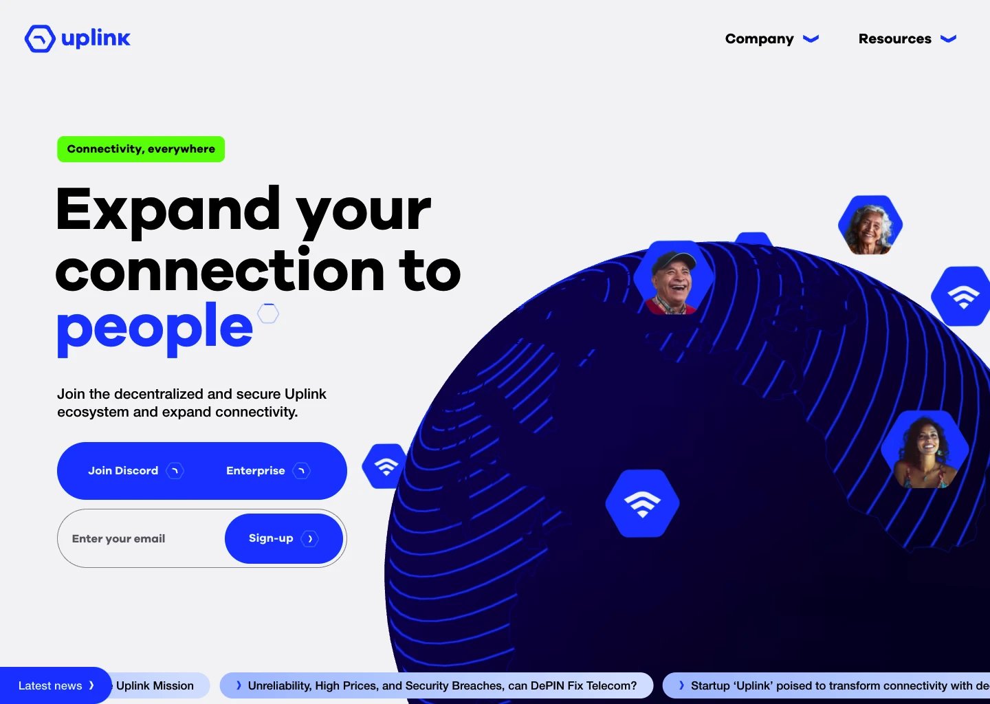 Uplink Website Examples For Your Inspiration - landing.love