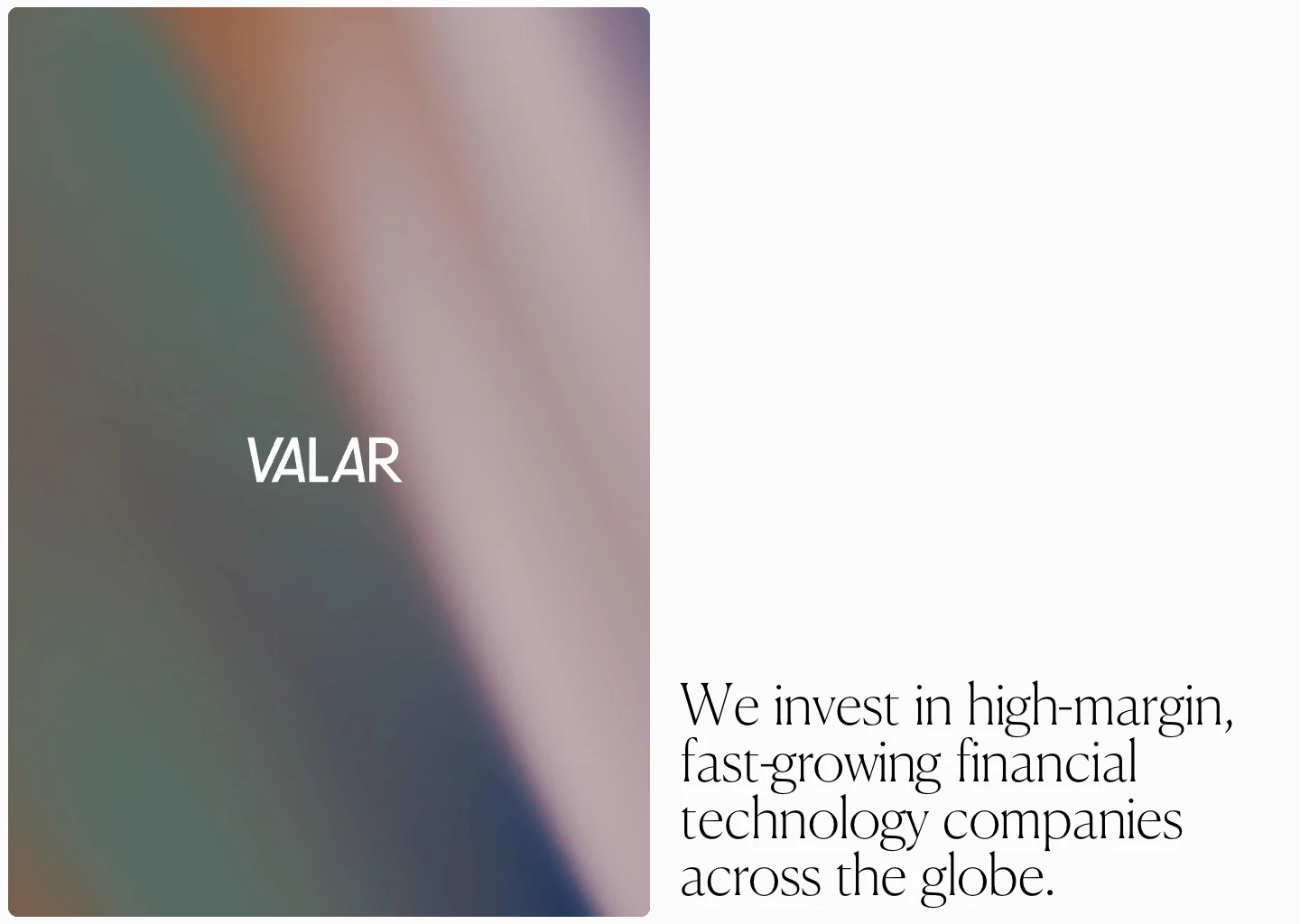 Valar - landing.love