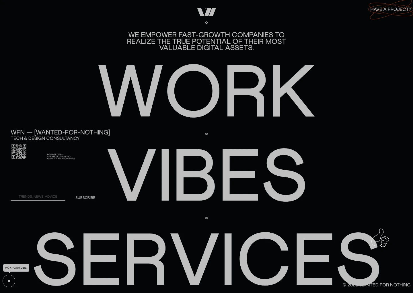 Wanted For Nothing Website Examples For Your Inspiration - landing.love